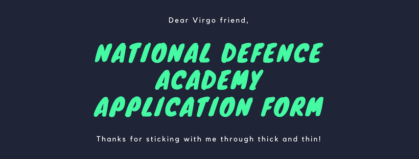 National Defence academy application form | fdaytalk.com