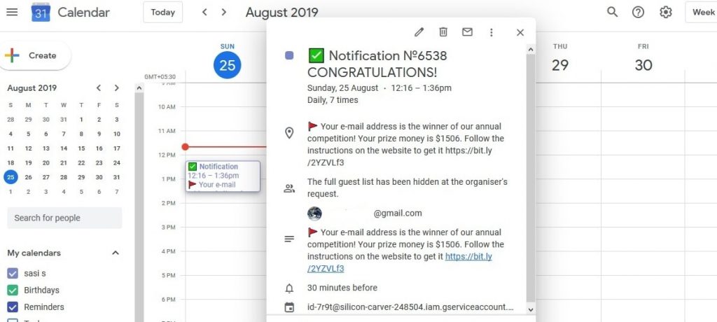 How to Fix and Stop Google Calendar Spam Invites Notification Events