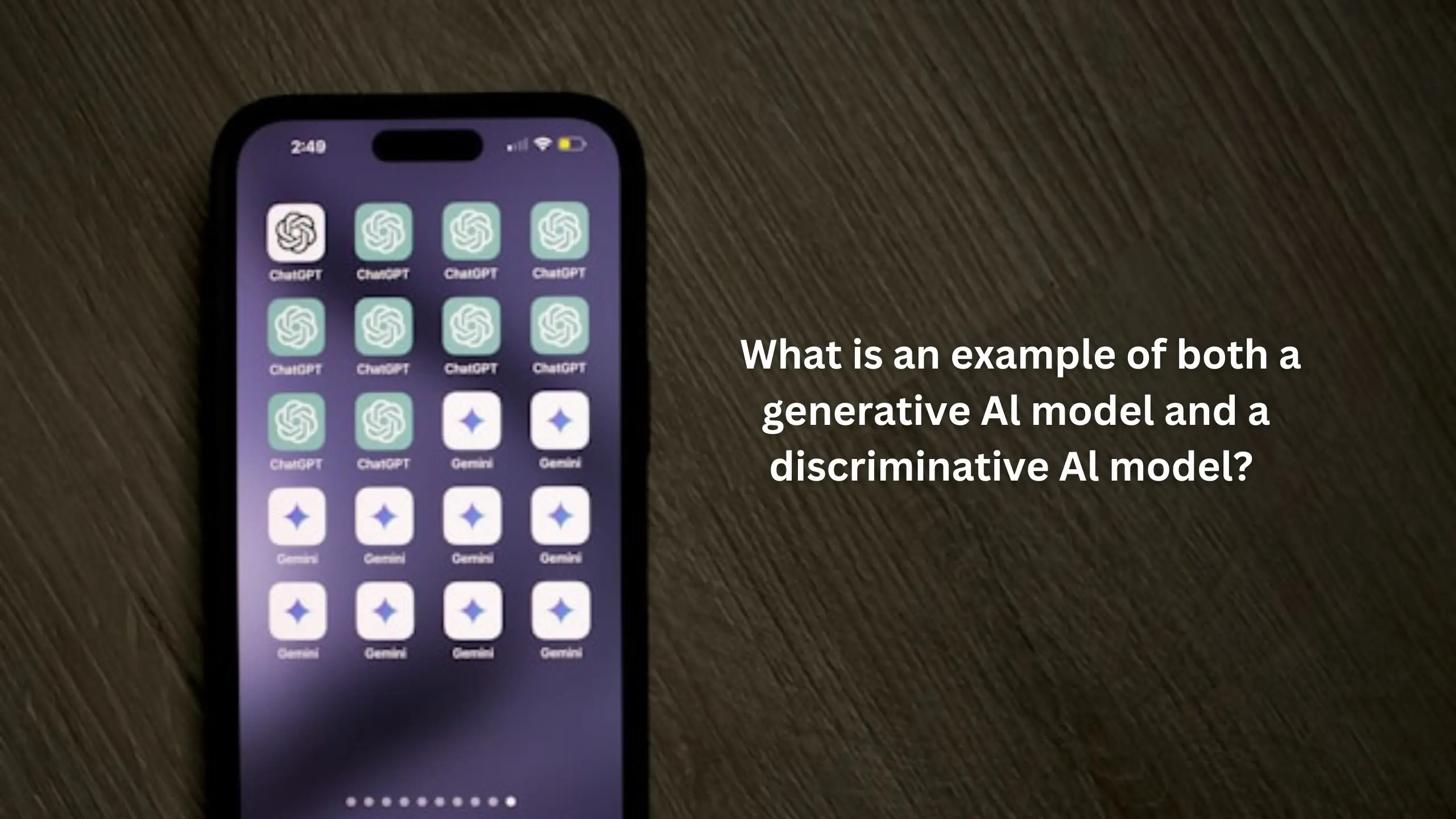 What is an example of both a generative Al model and a discriminative Al model?