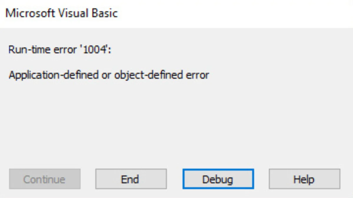 Fix Run-time Error 1004 in Excel – Quick Solutions & VBA Fixes