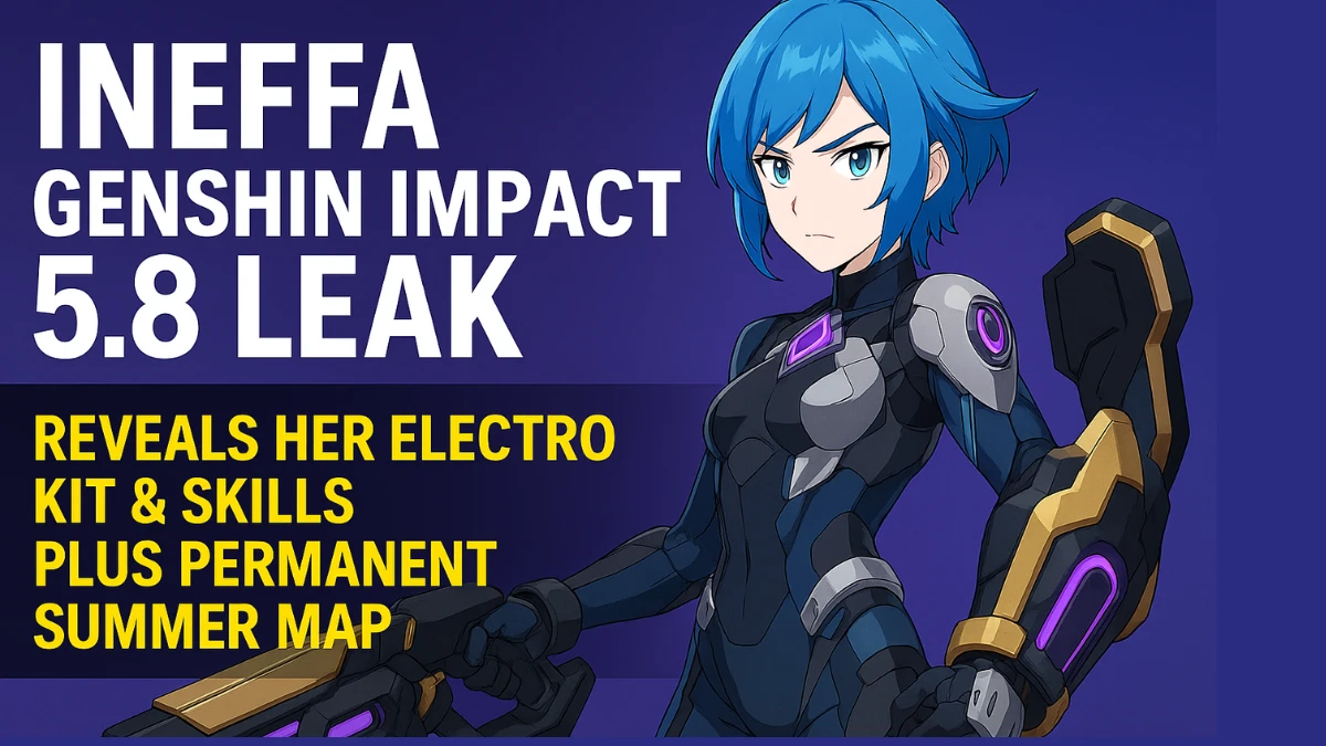 Ineffa Genshin Impact 5.8 Leak: Electro Kit & Summer Map
