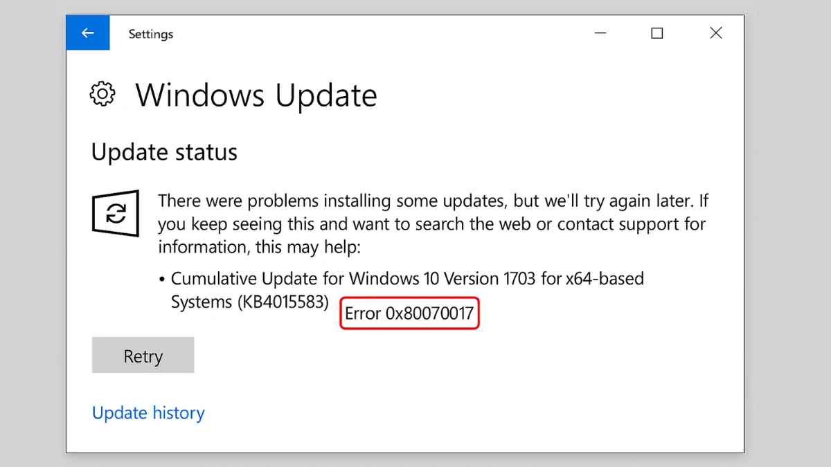 Fix Windows Update Error 0x80070017 in Windows 11/10